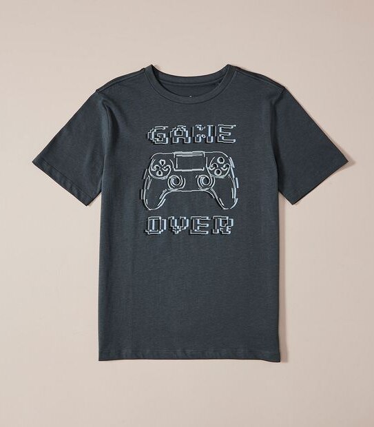 245560_12 SS TEE TABLE GAME OVER - DARK SLATE | Target Australia