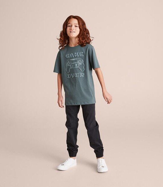 245560_12 SS TEE TABLE GAME OVER - DARK SLATE | Target Australia