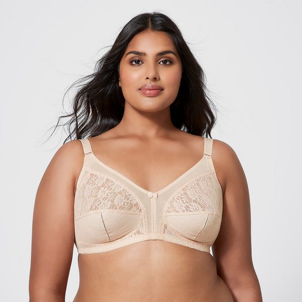 Fuller Figure Firm Support Wirefree Bra Natural Target Australia