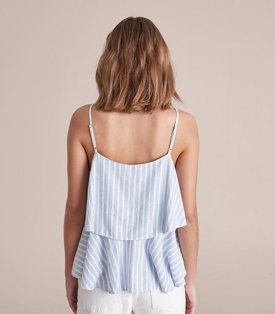 Linen Blend Double Layer Cami | Target Australia