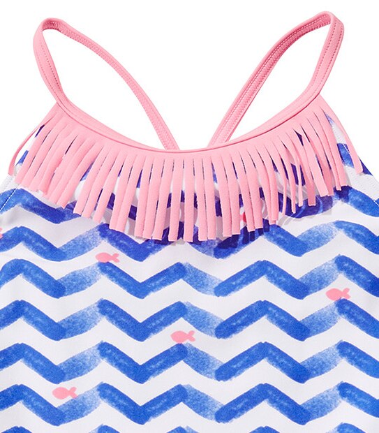 Girls' One Piece Chevron Stripe Bathers | Target Australia