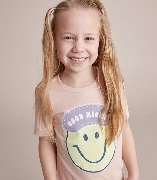 Kids Family Matching Happy Face Cotton Pyjama Set | Target Australia