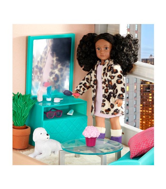 Lori Loris Loft Dollhouse And Furniture And 15cm Doll Target Australia