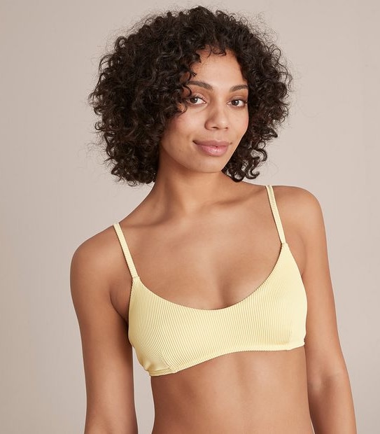 Lily Loves Ribbed Crop Bikini Swim Top Target Australia