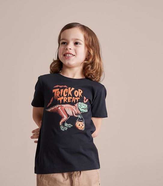 Halloween Glow-In-The-Dark Dinosaur T-shirt | Target Australia Halloween Glow-In-The-Dark Dinosaur T-shirt | Target Australia