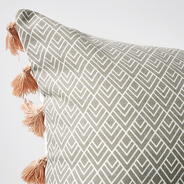 Diamond Cushion with Tassels | Target Australia