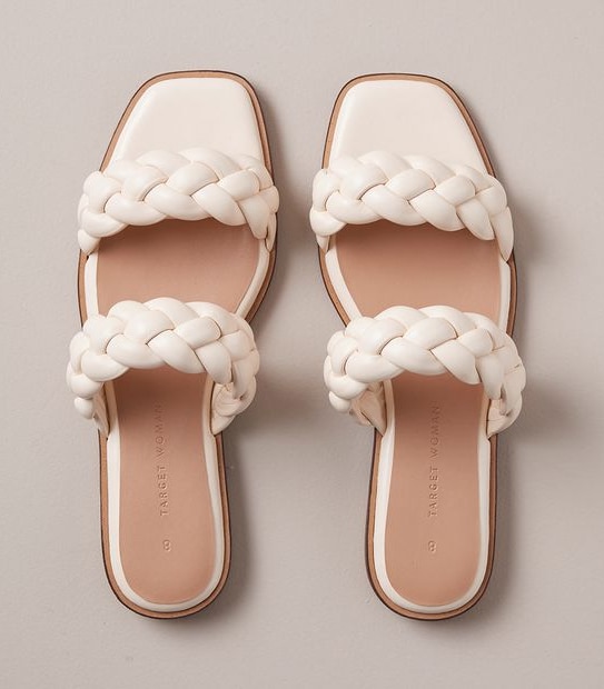 Womens Monty Two Band Braid Slides | Target Australia