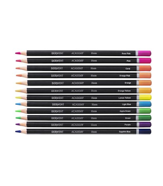 Derwent Academy Neon Coloured Pencils - 12 Pack | Target Australia