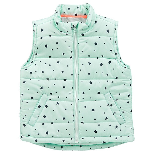 Star Print Puffer Vest | Target Australia