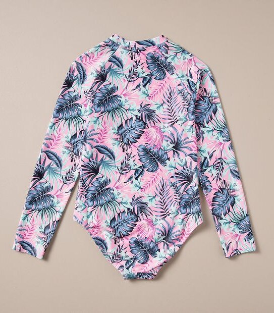 Tr24764204 S23 Ls Tropical Surfsuit Pink Target Australia
