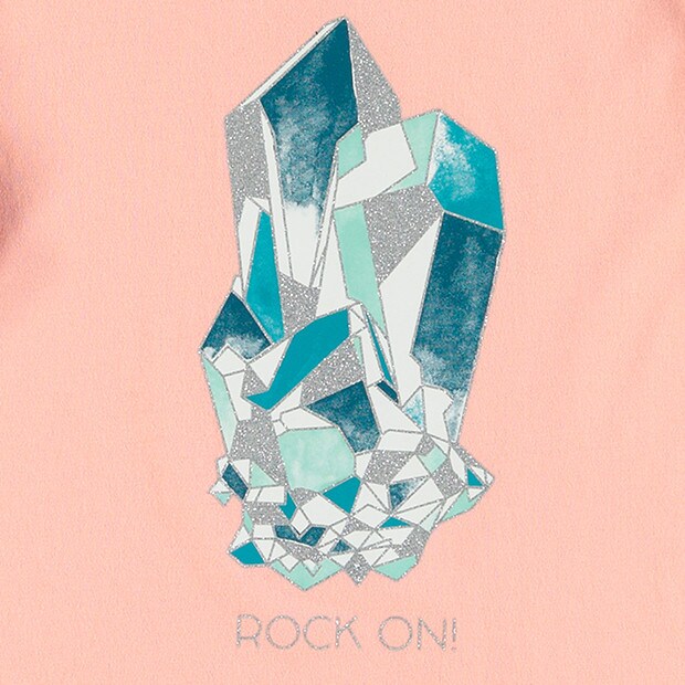 Long Sleeve 'Rock On' Print Top | Target Australia