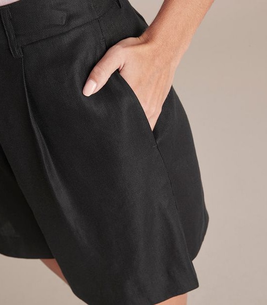 Preview Linen Blend Pleat Front Shorts | Target Australia