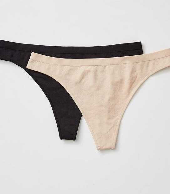 2 Pack Seamfree G-Strings - Black/Taupe | Target Australia