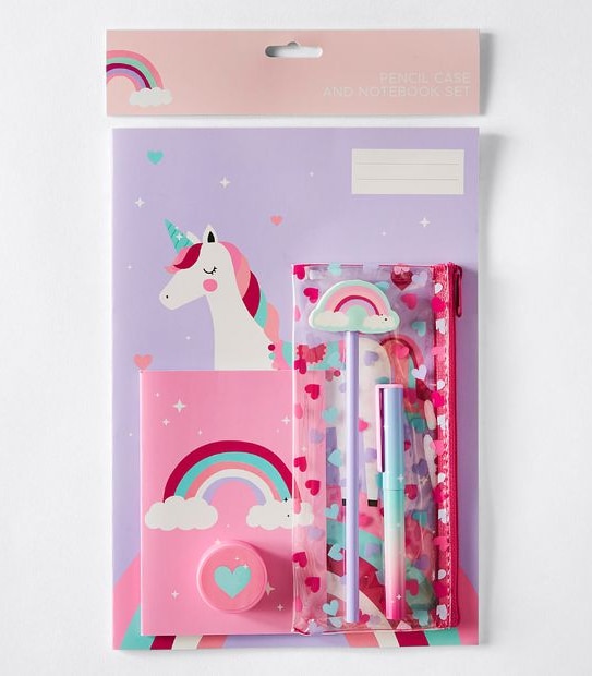 Unicorn Pencil Case & Note Book Set | Target Australia