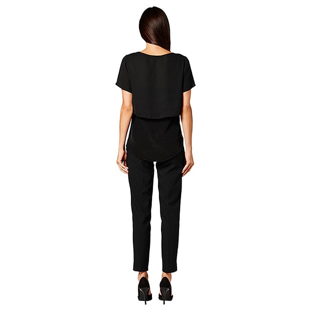 Double Layer Top - Black | Target Australia