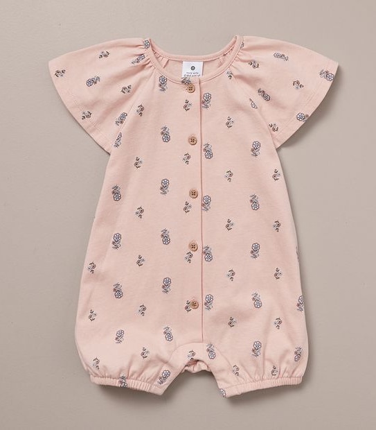Baby Organic Cotton Jersey Floral Romper | Target Australia