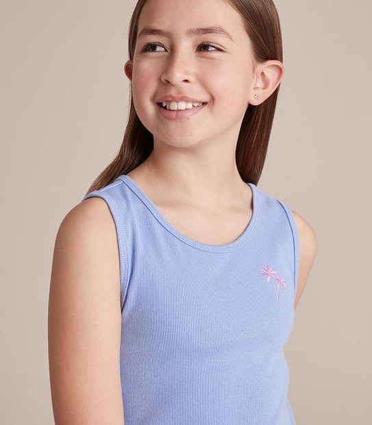 WX255630_01 S23 SL RIB TANK DRESS BLUE | Target Australia