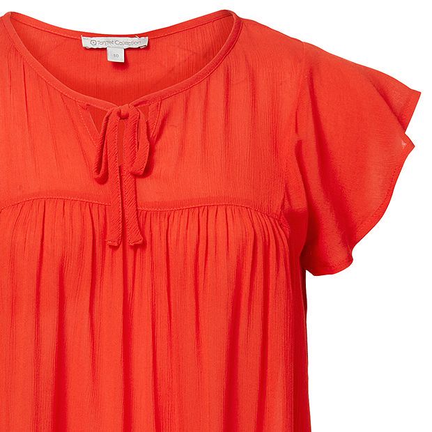 Ruffle Sleeve Peasant Top | Target Australia