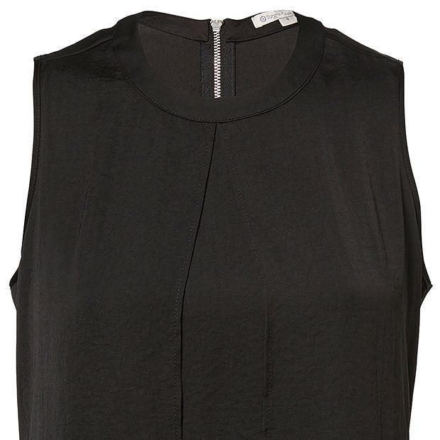 Hammered Satin Drape Front Top | Target Australia