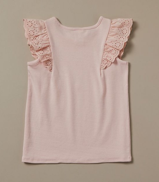 Frill Embroidered Tank | Target Australia