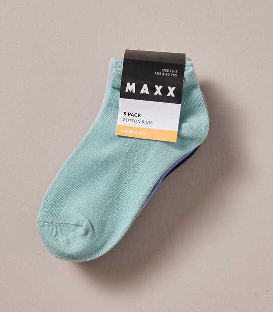 5 Pack Maxx Low Cut Socks | Target Australia