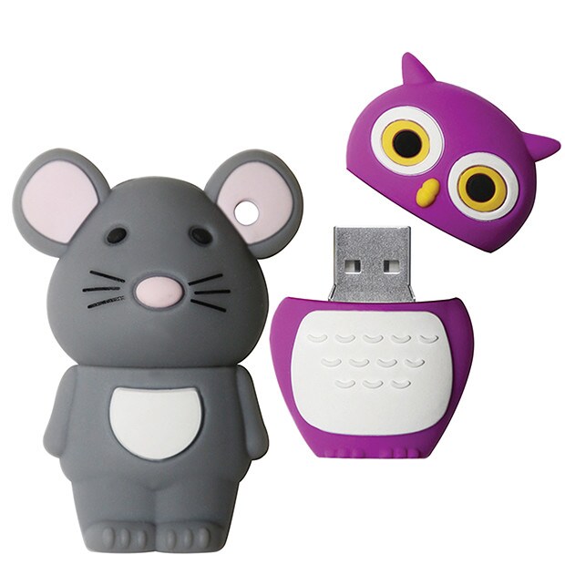 Novelty 2 Pack 8GB USB Bundle - Mouse + Owl | Target Australia