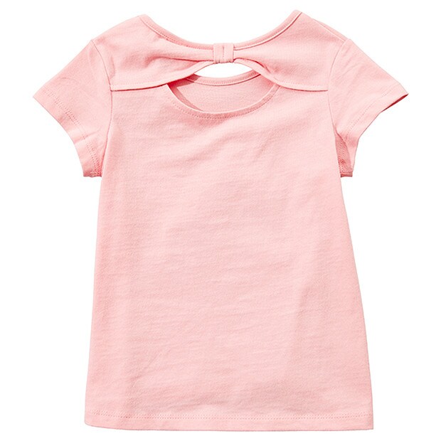 Girls' Short Sleeve Print Bow Back T-Shirt | Target Australia
