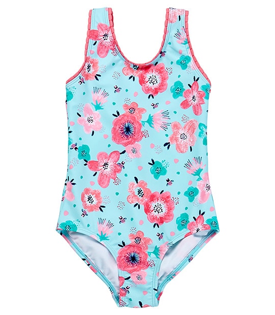 Girls' 1 Piece Floral Bathers | Target Australia