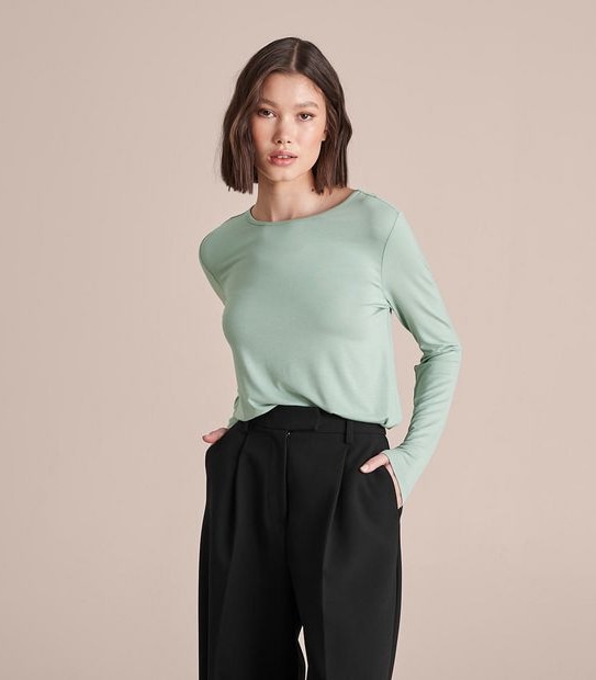 Preview Wide Crew Neck Top | Target Australia