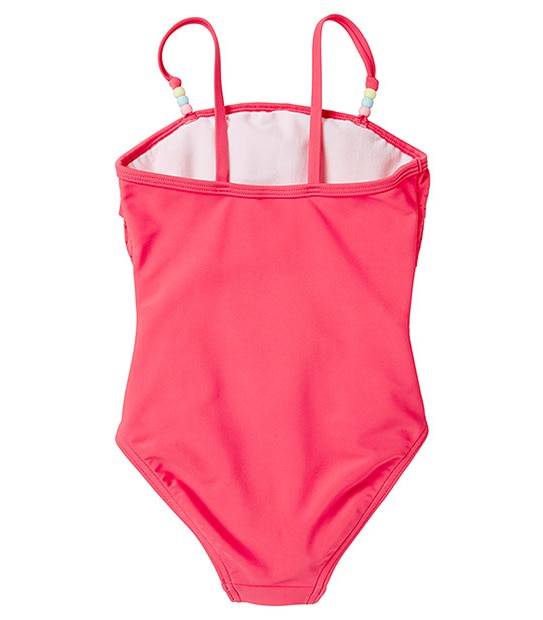 Girls' 1 Piece Lasercut Frill Bathers | Target Australia