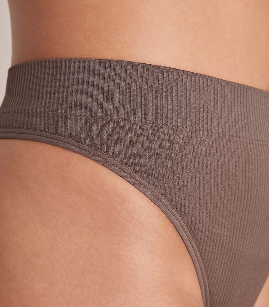 Lily Loves Ribbed Seamfree Hi Waisted G String Briefs Style Lgs52387