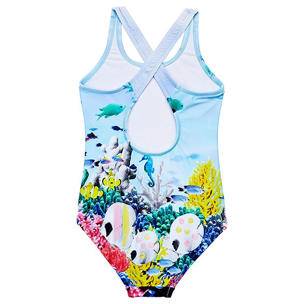 Girls' 1 Piece Under The Sea Print Bathers | Target Australia