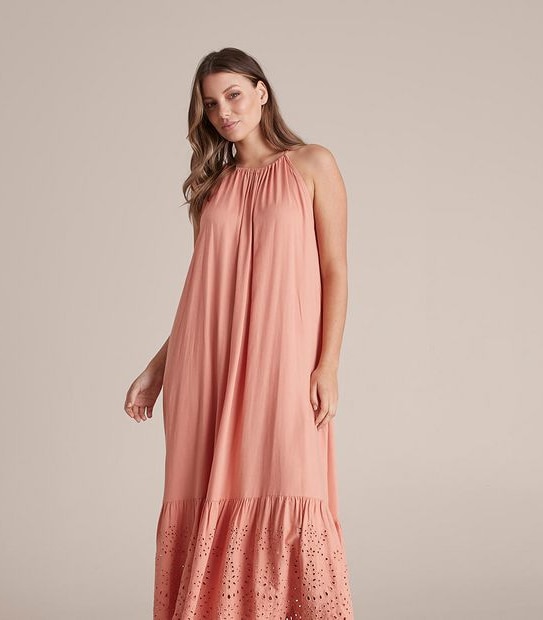 Preview Cutwork Detail Maxi Dress Target Australia