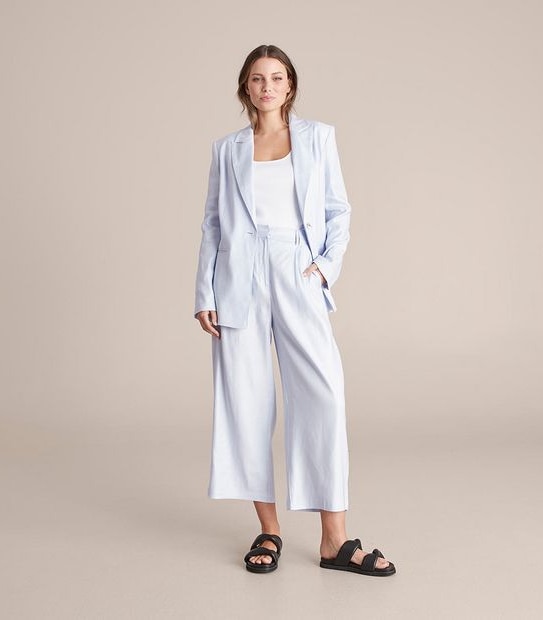 Preview Linen Blend High Waist Wide Leg Culottes Target Australia