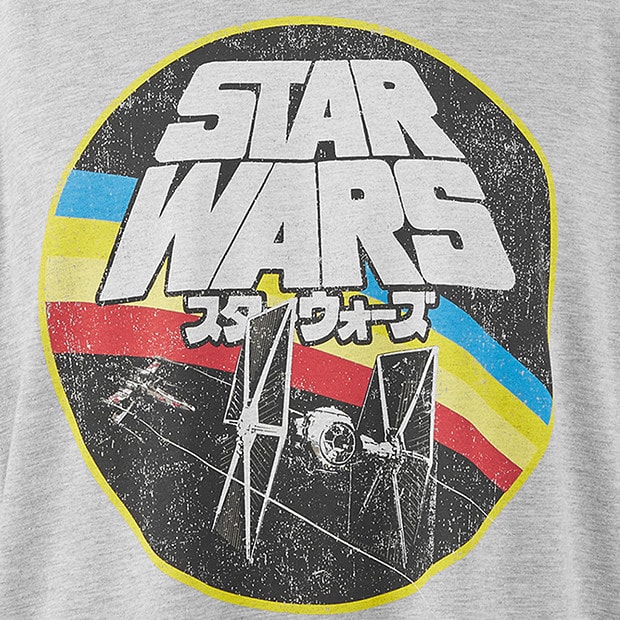 Men's Star Wars Printed T-Shirt - Grey | Target Australia