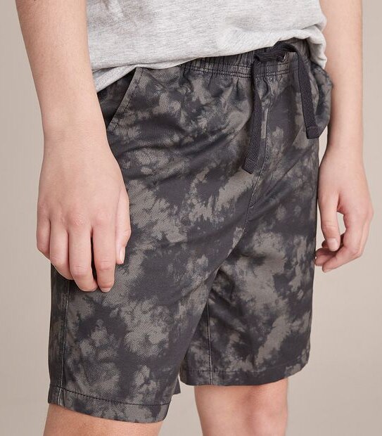 245561_18 VOLLEY SHORT TABLE TIE DYE - BLACK BEAUT | Target Australia