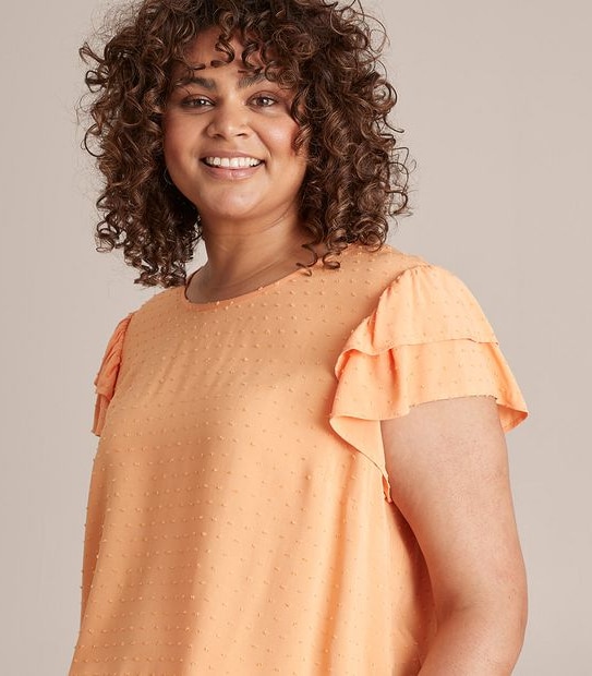Curve Clipped Dobby Top | Target Australia