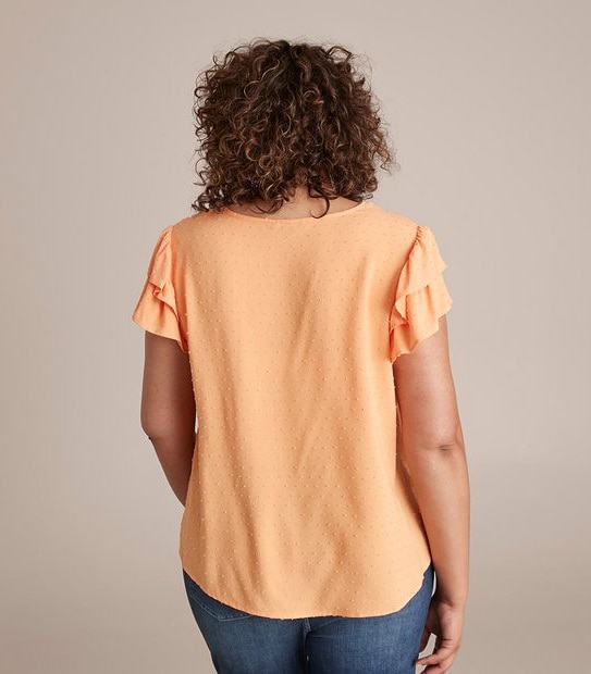 Curve Clipped Dobby Top | Target Australia