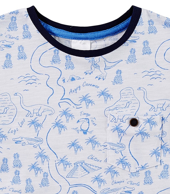 Boys' Short Sleeve Yardage Map Print T-Shirt | Target Australia