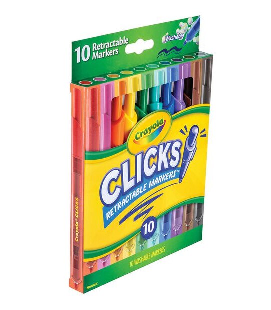 Crayola Clicks 10 Pack Retractable Markers | Target Australia