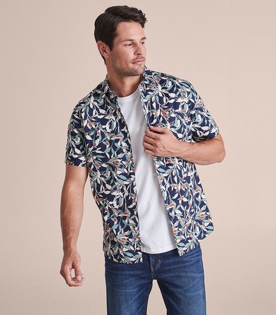 Printed Short Sleeve Shirt | Target Australia