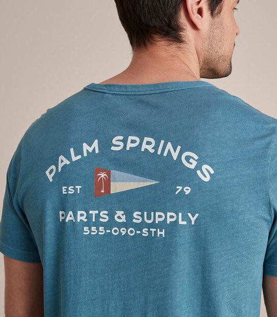 Printed Garment Dye T-Shirt | Target Australia