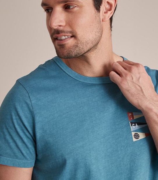 Printed Garment Dye T-Shirt | Target Australia