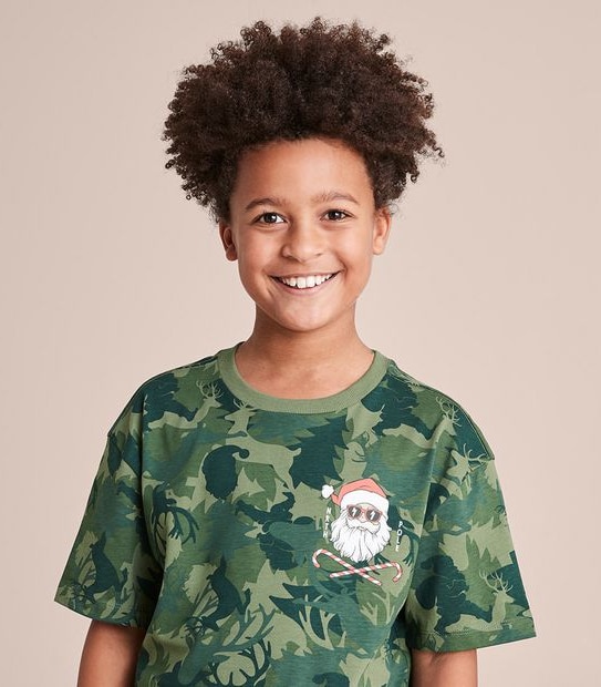 Christmas Camouflage T-shirt | Target Australia