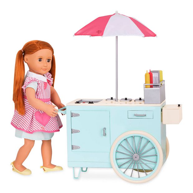 American girl doll hot dog stand store