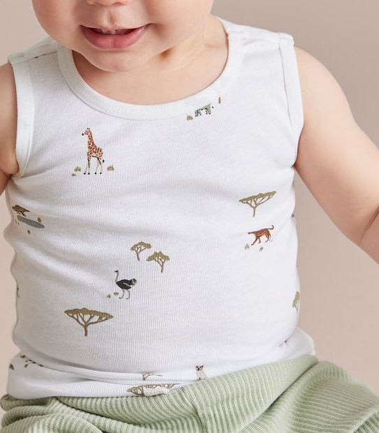 3 Pack Baby Organic Cotton Vests | Target Australia