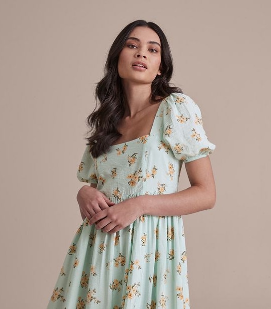 Lily Loves Puff Sleeve Midi Dress Target Australia
