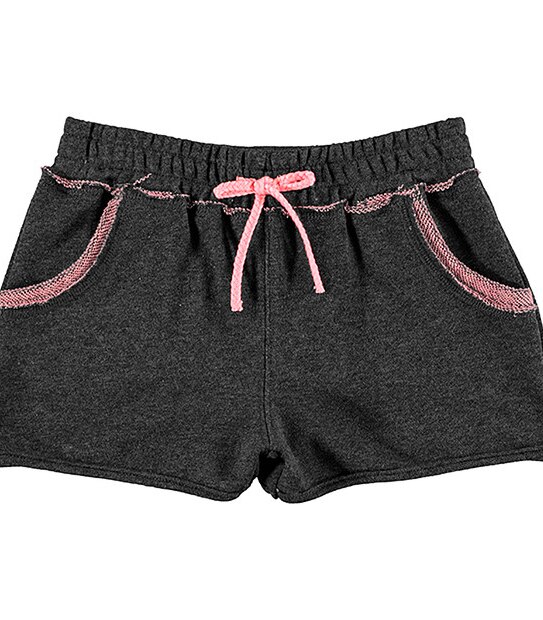 Girls French Terry Knit Shorts Charcoal Target Australia