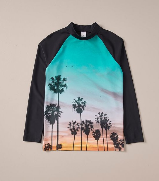 Swim Graphic Print Rashie | Target Australia
