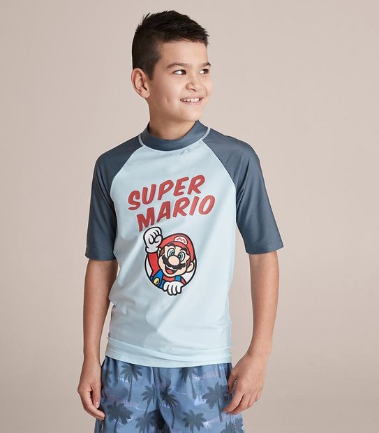 Super Mario Swim Rash Vest | Target Australia